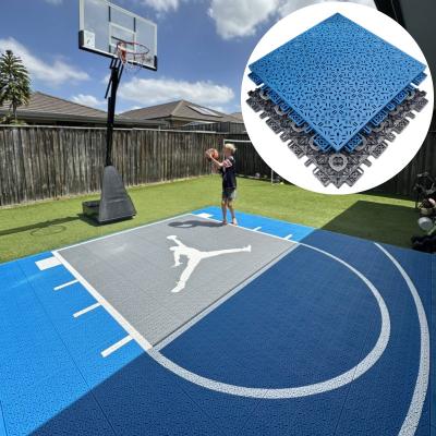 China RCHS S600 Polypropylene Interlocking Basketball Court Tile 340x340x18mm Outdoor Sports Flooring for sale