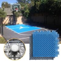 China PP Modular Interlocking Basketball Court Flooring Tiles 250x250x15mm Outdoor Sports Floor for sale