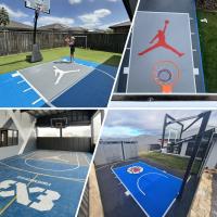 China RCHSFLOOR T-RS Outdoor Sports Tiles - 1.8cm Thick Polypropylene with 95% Ball Bounce Rate and 32% Shock Absorption for sale
