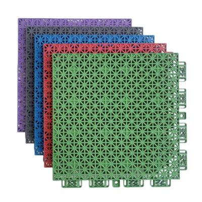 China PP Interlocking Sports Floor Tiles 304.8x304.8x16.1mm for Basketball Court for sale