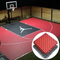 China TPE Interlocking Sports Tiles 250x250x16mm for Basketball Volleyball Multi-Sport Courts for sale