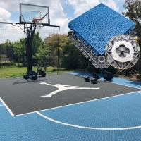 China 304.8x304.8mm Anti-Slip PP Interlocking Sports Floor Tile for Basketball Court 16.1mm for sale