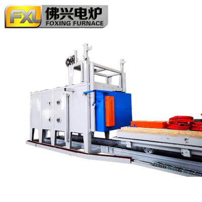 China Trolley Type Forced Air Furnace for Metal Annealing 65-180kW 950-1100℃ with Custom Chamber Sizes for sale