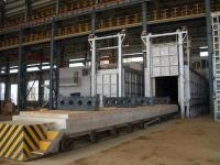 China High Temperature Car Bottom Trolley Furnace 65-180kW 950-1100℃ for Aluminum Annealing and Heat Treatment for sale