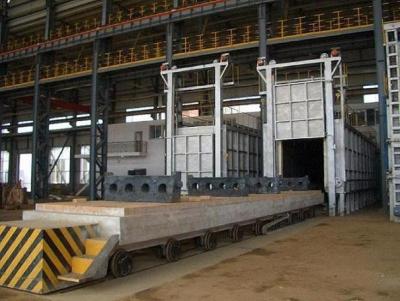 China High Temperature Car Bottom Trolley Furnace 65-180kW 950-1100℃ for Aluminum Annealing and Heat Treatment for sale