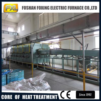 China 450kW Vacuum Bright Annealing Continuous Brazing Furnace for Brass Parts with 1150°C Temperature and 5-100 m/min Line Speed for sale