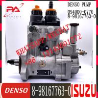 China 094000-0770 Diesel Common Rail Fuel Pump for ISUZU 6WG1 8-98167763-0 for sale