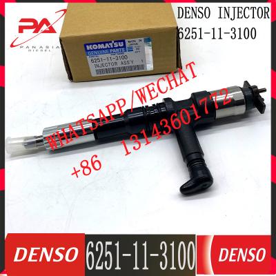China Komatsu PC450-8 Excavator 6D125 Fuel Injector 6251-11-3100 095000-6070 for sale