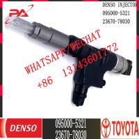 China DENSO Diesel Common Rail Injector 095000-5321 for Toyota 23670-78030 12V for sale