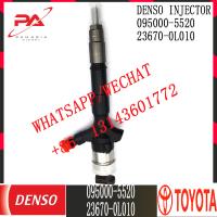 China DENSO Diesel Common Rail Injector 095000-5520 for Toyota 23670-0L010 12V for sale