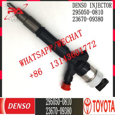 China DENSO Diesel Common Rail Injector 295050-0810 OEM 23670-09380 for Toyota 12 Month Warranty for sale