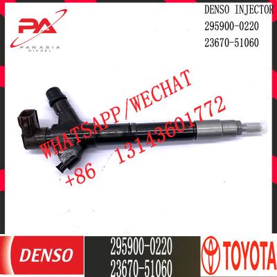 China DENSO Diesel Common Rail Injector 295900-0220 for Toyota 23670-51060 12V for sale