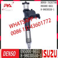 China DENSO Diesel Common Rail Injector 095000-6651 for ISUZU 8-98030550-1 12V for sale