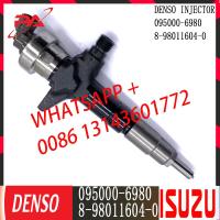 China DENSO Diesel Common Rail Injector 095000-6980 for ISUZU 8-98011604-0 12 Month Warranty for sale
