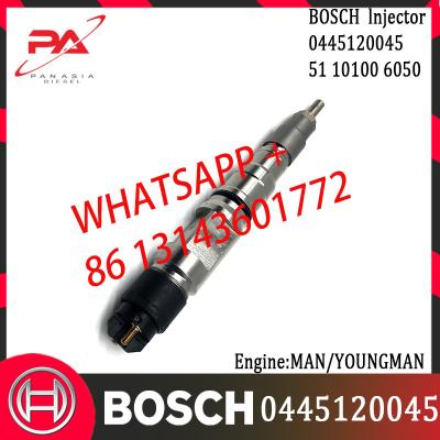 China BOSCH Original Diesel Common Rail Injector 0445120045 51101006050 for MAN YOUNGMAN Engine for sale
