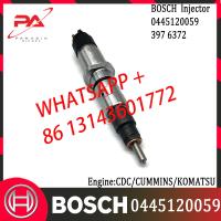 China BOSCH Original Diesel Common Rail Injector 0445120059 3976372 for CDC Cummins Komatsu Engine for sale