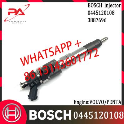 China BOSCH Original Diesel Common Rail Injector 0445120108 3887696 for Volvo Penta Engine for sale