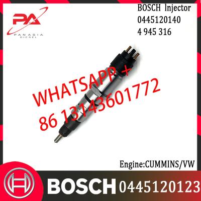 China Original Diesel Common Rail Injector 0445120140 4945316 for Cummins VW 1600 Bar for sale