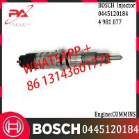 China Original Diesel Common Rail Injector 0445120184 4981077 for Cummins Engine for sale