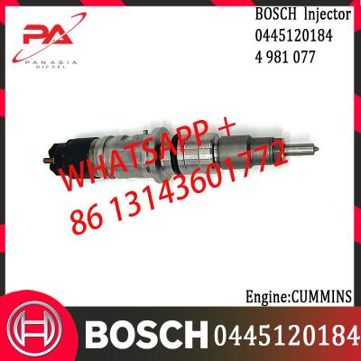 China Original Diesel Common Rail Injector 0445120184 4981077 for Cummins Engine for sale