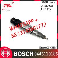 China Original Diesel Common Rail Injector 0445120185 for CUMMINS 4981076 4983514 for sale