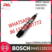 China Original Diesel Common Rail Injector 0445120231 5263262 for Cummins Komatsu MAN 0445120305 5273750 for sale