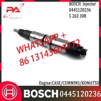 China Original Diesel Common Rail Injector 0445120236 0445120272 5263308 87581565 for CASE CUMMINS KOMATSU for sale