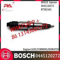 China Original Diesel Common Rail Injector 0445120144 0445120236 0445120272 for CASE CUMMINS KOMATSU 5263308 87581565 for sale