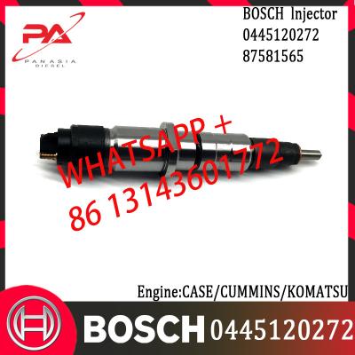 China Original Diesel Common Rail Injector 0445120144 0445120236 0445120272 for CASE CUMMINS KOMATSU 5263308 87581565 for sale