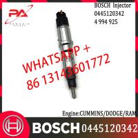 China Original Diesel Common Rail Injector 0445120342 4994925 for Cummins Dodge Ram 6.7L for sale