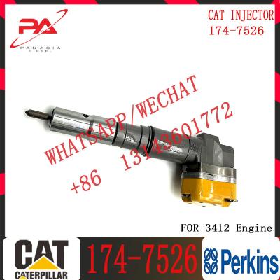 China Diesel Engine Fuel Injector 174-7526 for CAT 3412E 651E 657E Excavator Parts for sale