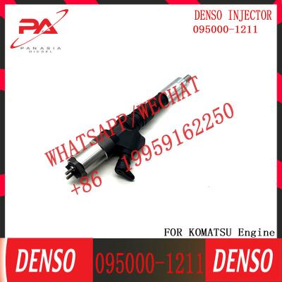 China Common Rail Fuel Injector 095000-1211 095000-1210 for KOMATSU PC400-7 PC450-7 6D125 Engine for sale
