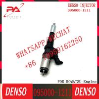 China Common Rail Fuel Injector 095000-1211 095000-1210 for KOMATSU PC400-7 PC450-7 6D125 Engine for sale