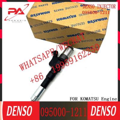 China Common Rail Fuel Injector 095000-1211 095000-1210 for KOMATSU PC400-7 PC450-7 6D125 for sale