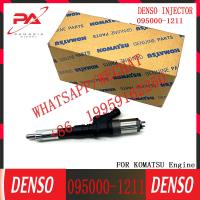 China Common Rail Fuel Injector 095000-1211 095000-1210 for KOMATSU PC400-7 PC450-7 6D125 for sale