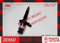China Genuine Fuel Injector 095000-7430 23670-39146 DCRI107800 for Toyota Hiace 2.5 D-4D for sale