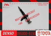 China Diesel Fuel Injector 095000-6190 23670-30100 for Toyota Hilux 2KD-FTV Engine for sale