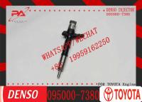 China Denso Diesel Common Rail Fuel Injector 095000-7380 23670-30240 for Toyota Hilux 2KD-FTV for sale