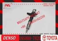 China Common Rail Diesel Injector 23670-39265 095000-7820 for Toyota 1KD-FTV Engine System for sale