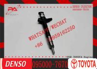 China Denso Common Rail Fuel Injector 095000-7670 23670-09280 for Toyota Diesel Engine for sale