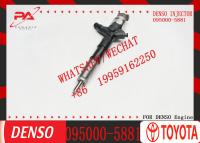 China Diesel Common Rail Injector 095000-5881 23670-30050 for Toyota 2KD-FTV Engine for sale