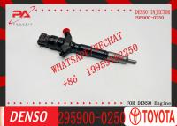 China Denso Common Rail Fuel Injector 23670-30440 295900-0250 for Toyota Dyna 1KD-FTV 3.0L Euro5 for sale