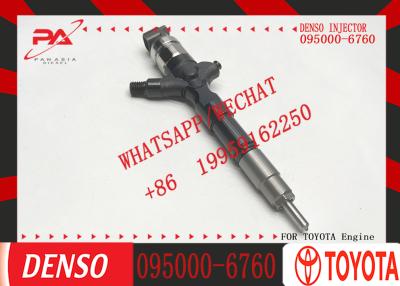 China Denso Diesel Fuel Injector 095000-6760 095000-6761 Common Rail Injection Valve for Toyota Hilux 2.5L Euro4 for sale