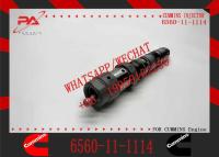 China Komatsu PC1250-7 Excavator 6D170 Diesel Engine Fuel Injector 6560-11-1114 for sale