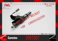 China Common Rail Fuel Injector 3087560 3087733 3087807 for Cummins NT855 QSN14 N14 Engine 240-260 bar for sale