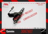 China Common Rail Fuel Injector 3087560 3087733 3087807 for Cummins NT855 QSN14 N14 Engine 240-260 bar for sale