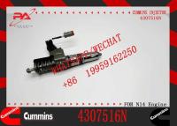 China Cummins N14 Injector 4307516N 4384360 for QSM11 ISM11 M11 Excavator Engine Parts 240-260 Bar for sale