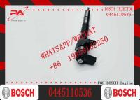China Bosch Common Rail Injector 0445110536 for Excavator Engine 2550-2950bar for sale