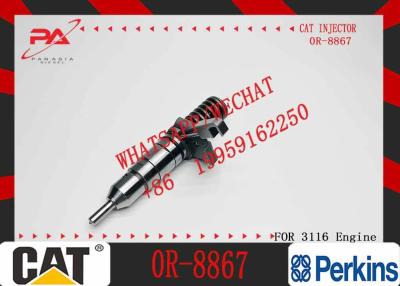 China 0R-8867 7E-7607 Diesel Fuel Injector for Caterpillar 3116 320B 322B Excavator Truck 1.9kg for sale