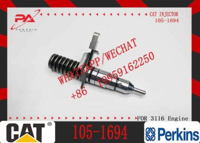 China Diesel Common Rail Fuel Injector 105-1694 101-8673 for Caterpillar 3116 Engine 2.0 kg for sale